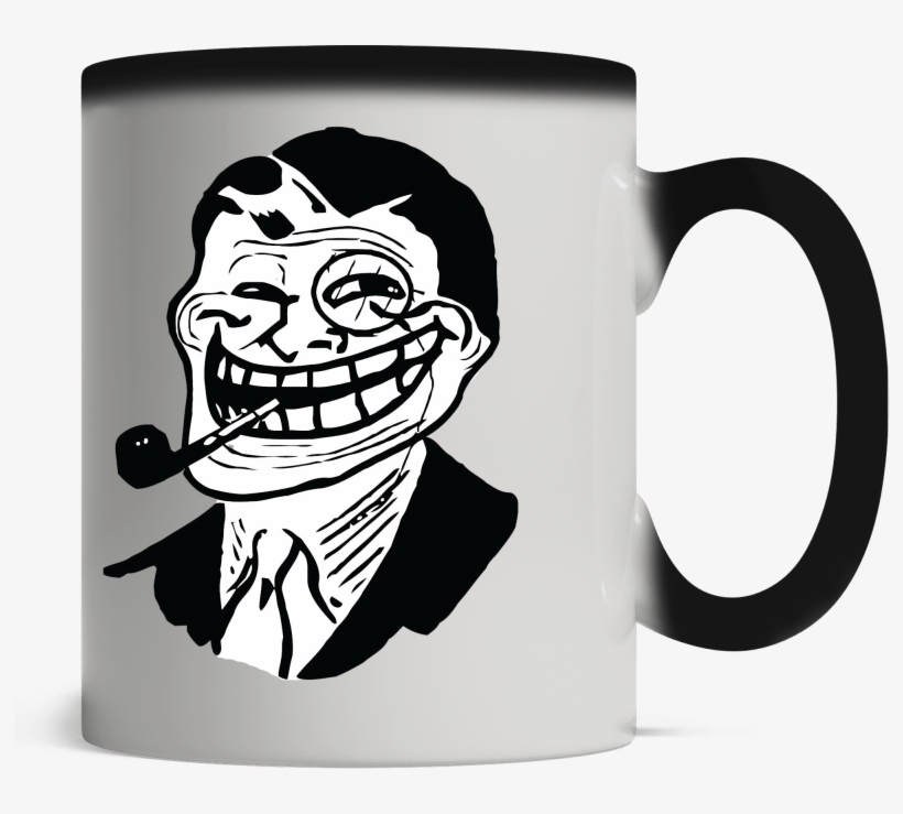 Troll Face Smoking Mug - Troll Face Classy Transparent PNG - 800x800 ...
