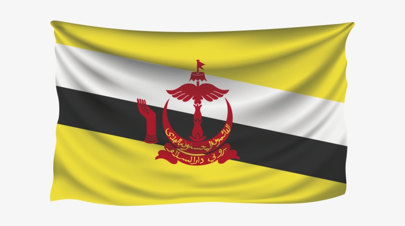 Wavy Brunei Flag - Emblem Of Brunei Transparent PNG - 866x650 - Free ...