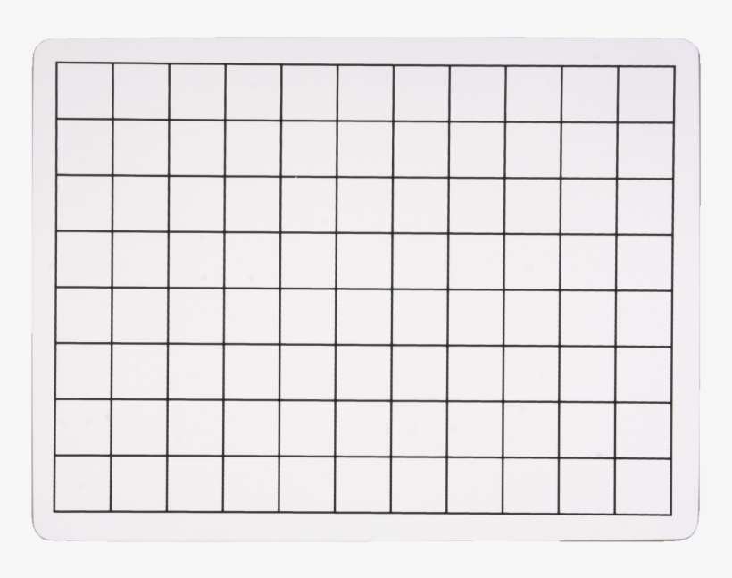 9 X 12 Dry Erase 1" Square Grid, Double Sided Board, - Monochrome ...
