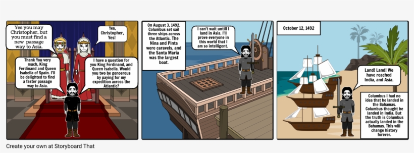 Christopher Columbus Project - Cartoon Transparent PNG - 1164x385 ...