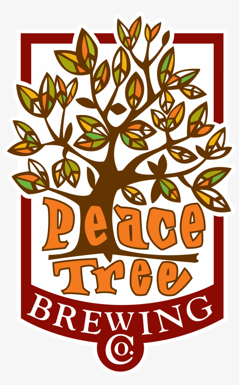 Peace Tree White Outline Logo - Peace Tree Brewing Logo Transparent PNG ...