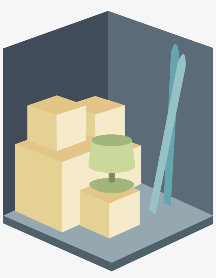 Download Warehouse Clipart Transparent - Self Storage Box Sizes - HD ...