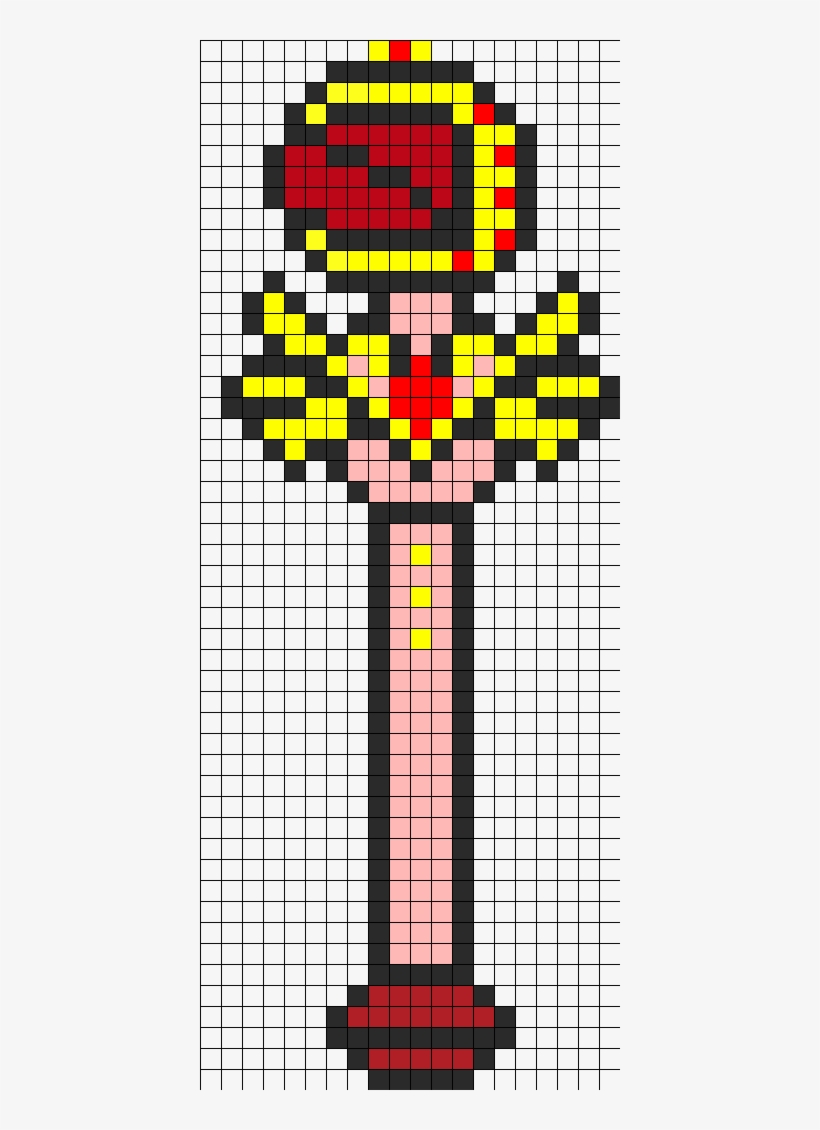 Sailor Moon Scepter Perler Bead Pattern / Bead Sprite - Perler Beads ...