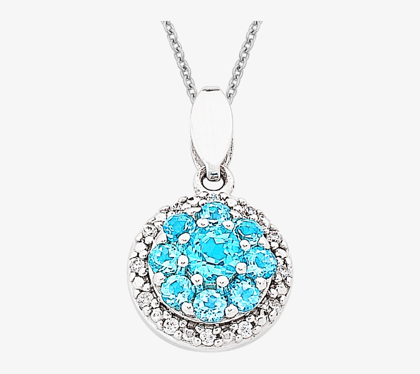 Blue Topaz Pendant - Locket Transparent PNG - 606x774 - Free Download ...