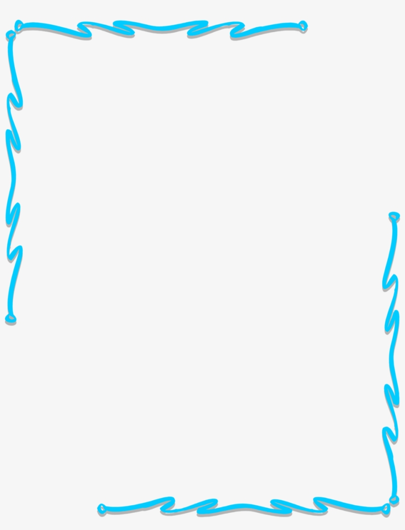 Download Blue Border Design - Blue Corner Border Designs - HD ...