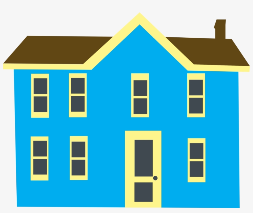 Light Blue Clipart House - Blue House Clip Art Transparent PNG ...