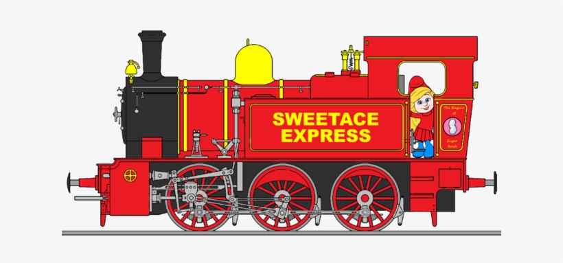 Elfette In Her Steam Locomotive - Steam Locomotive Transparent PNG ...