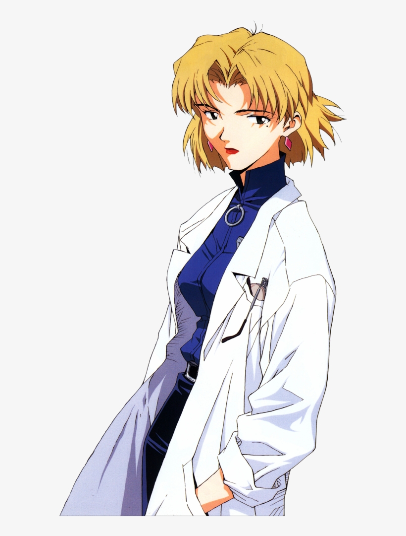Neon Genesis Evangelion - Ritsuko Akagi Transparent PNG - 580x1000 ...