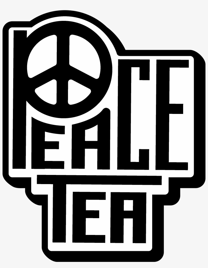 Peace Tea Logo Black And White Transparent PNG - 2400x2970 - Free ...