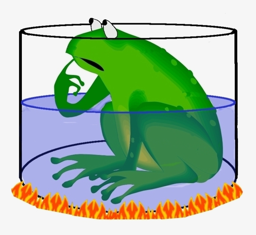 Are You The Frog In The Pot - Frogs Thinking Clipart Transparent PNG ...