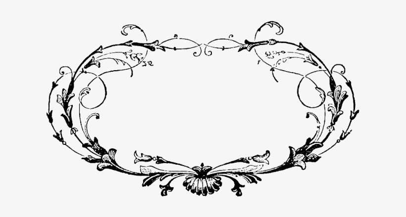 Black Scroll Border Png