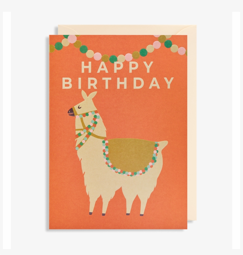 Happy Birthday Lama Greeting Card - Llama Transparent PNG - 1499x1499 ...