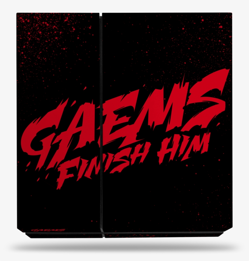 Sony Ps4 Finish Him Decal Skin Kit - Graphic Design Transparent PNG ...
