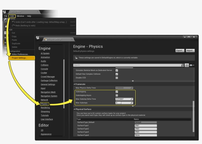 Project Settings Unreal Engine 4 Transparent PNG - 1217x811 - Free ...