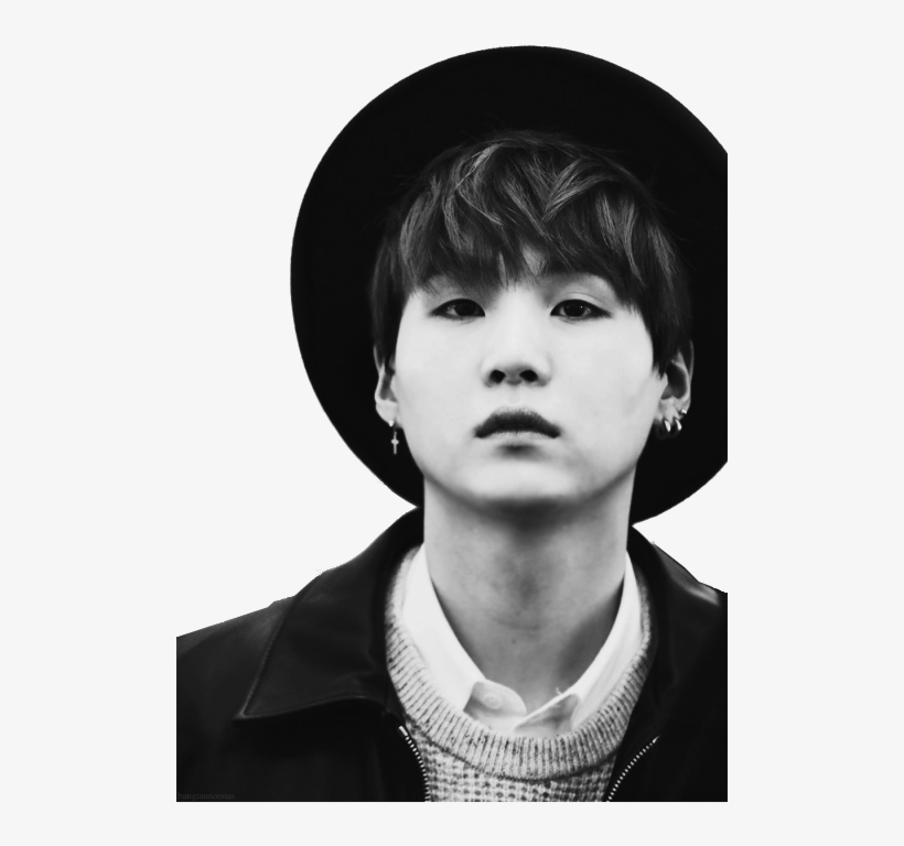 Suga Bts Black And White Transparent PNG - 500x746 - Free Download on ...