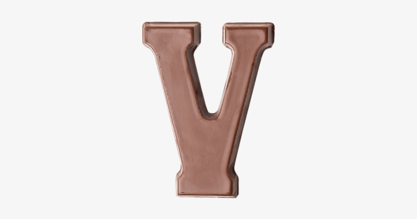 Choc Affair Milk Chocolate Letter V - Wood Transparent PNG - 600x600 ...