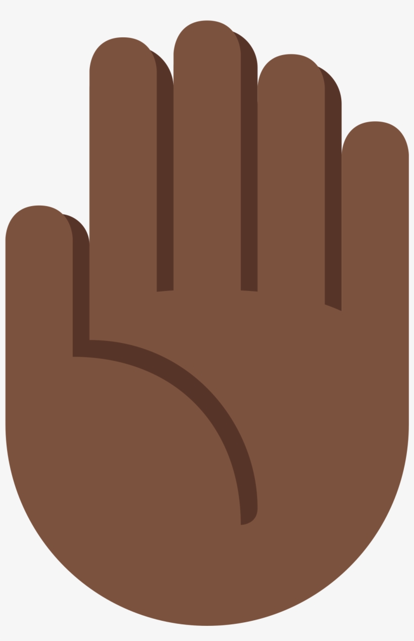Raised Hand - Black High Five Emoji Transparent PNG - 2048x2048 - Free ...