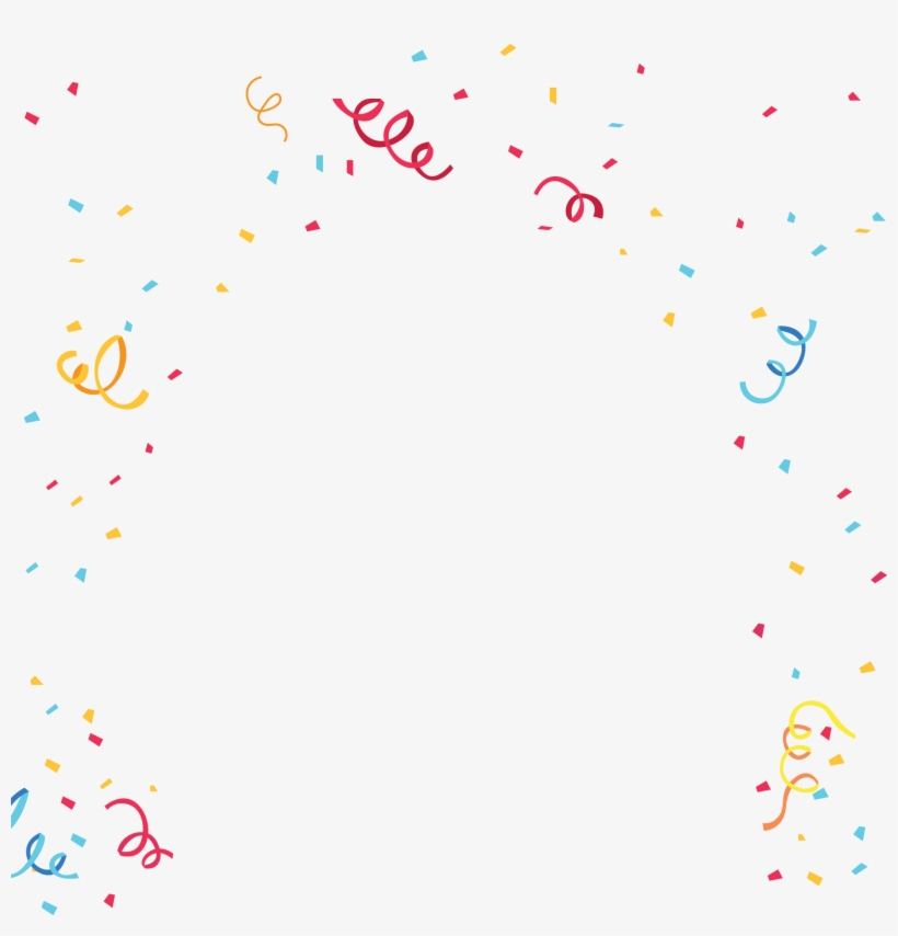 Birthday Confetti Background Png