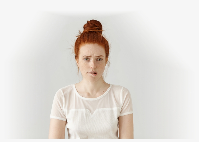 Redhead Confused - Girl Transparent PNG - 1547x1024 - Free Download on ...