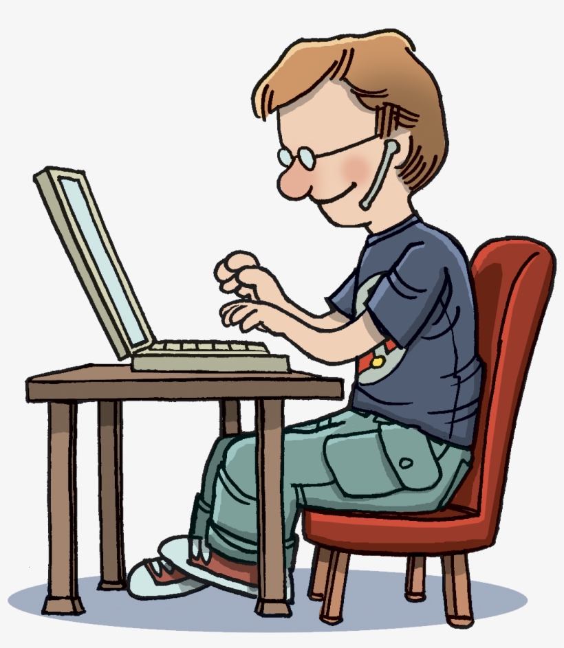 Sick Computer Png - Typing Clipart Transparent PNG - 1122x1200 - Free ...