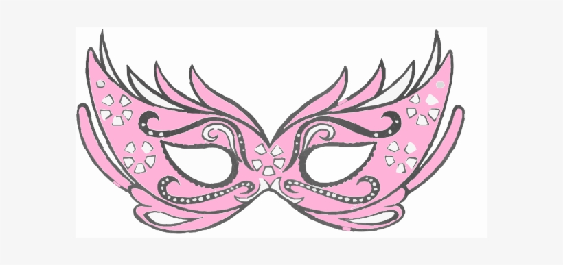 Pink Masquerade Masks Clip Art Transparent PNG - 600x307 - Free ...
