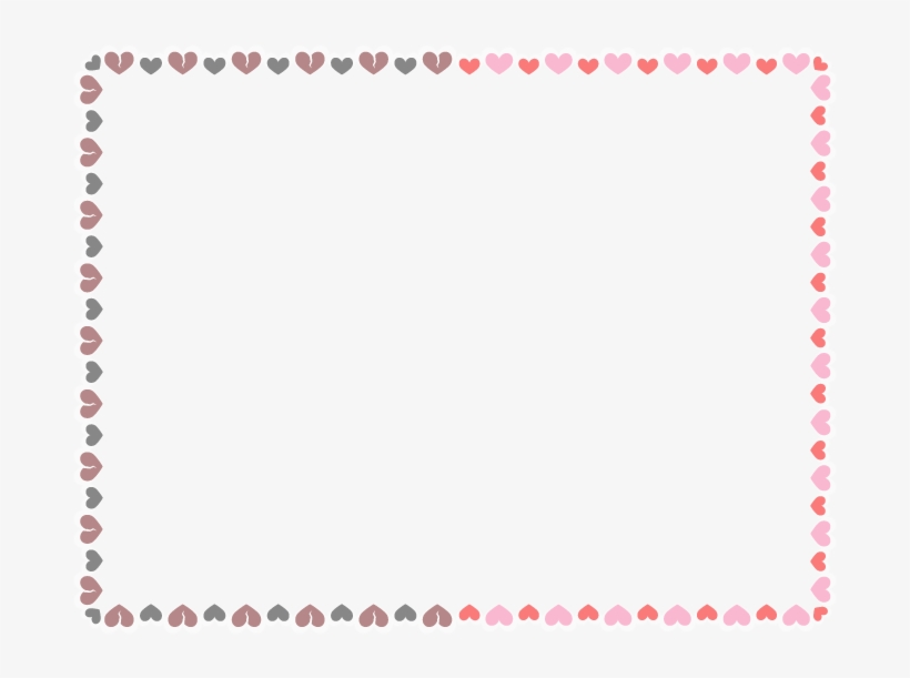 Vday2k11 Hearts Frame For Preview - Hearts Frame Png Transparent PNG ...