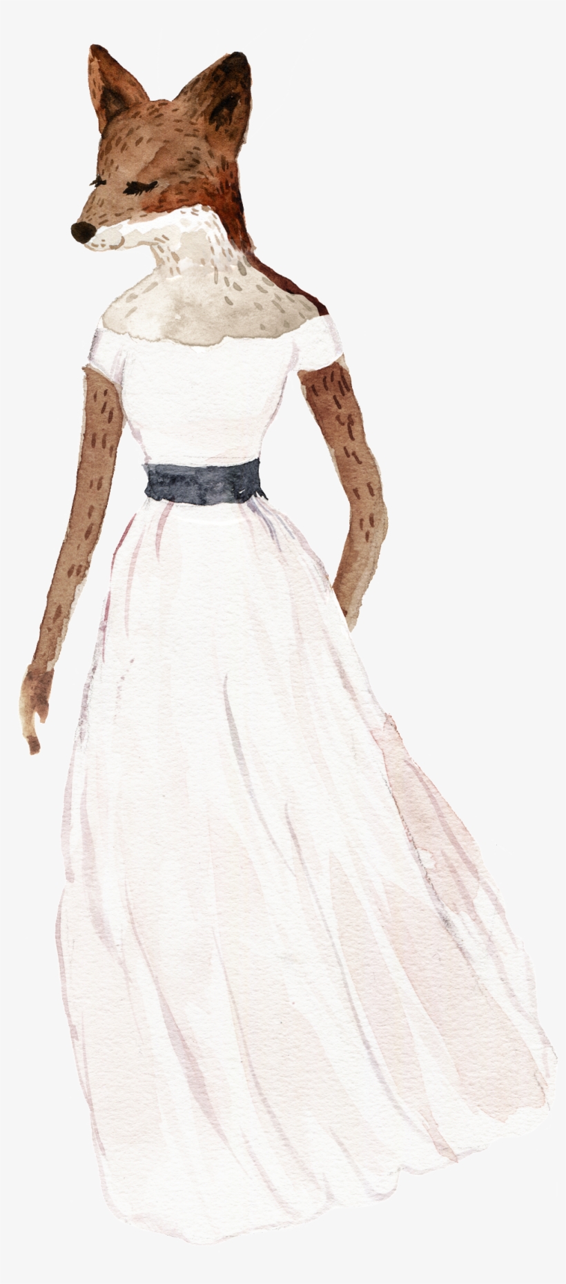 Cartoon Fox Png - Spring Fabric - 8" Spring Girl Pink Polka Dots - Pink ...