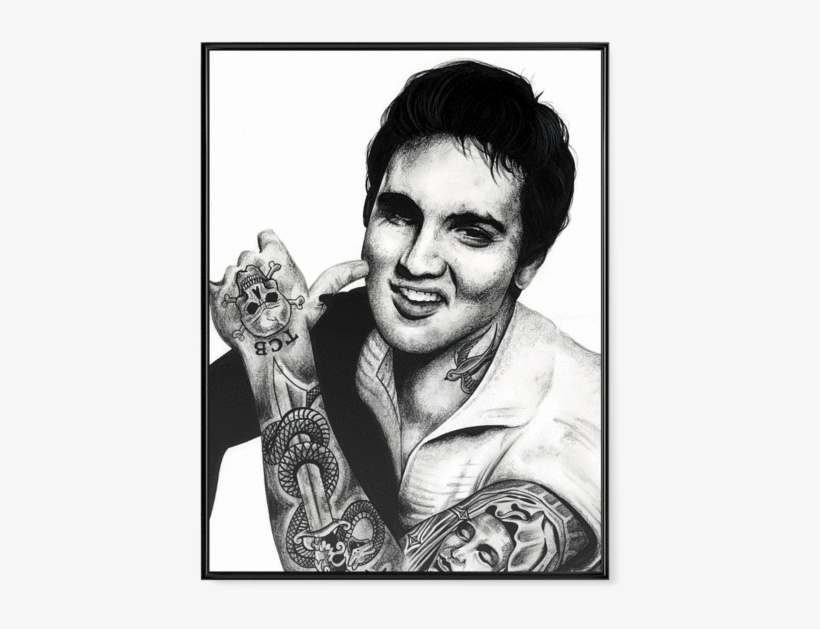 Inked Elvis - Poster - Inked - Elvis - Unisex Tank / Sublimation / 3xl ...