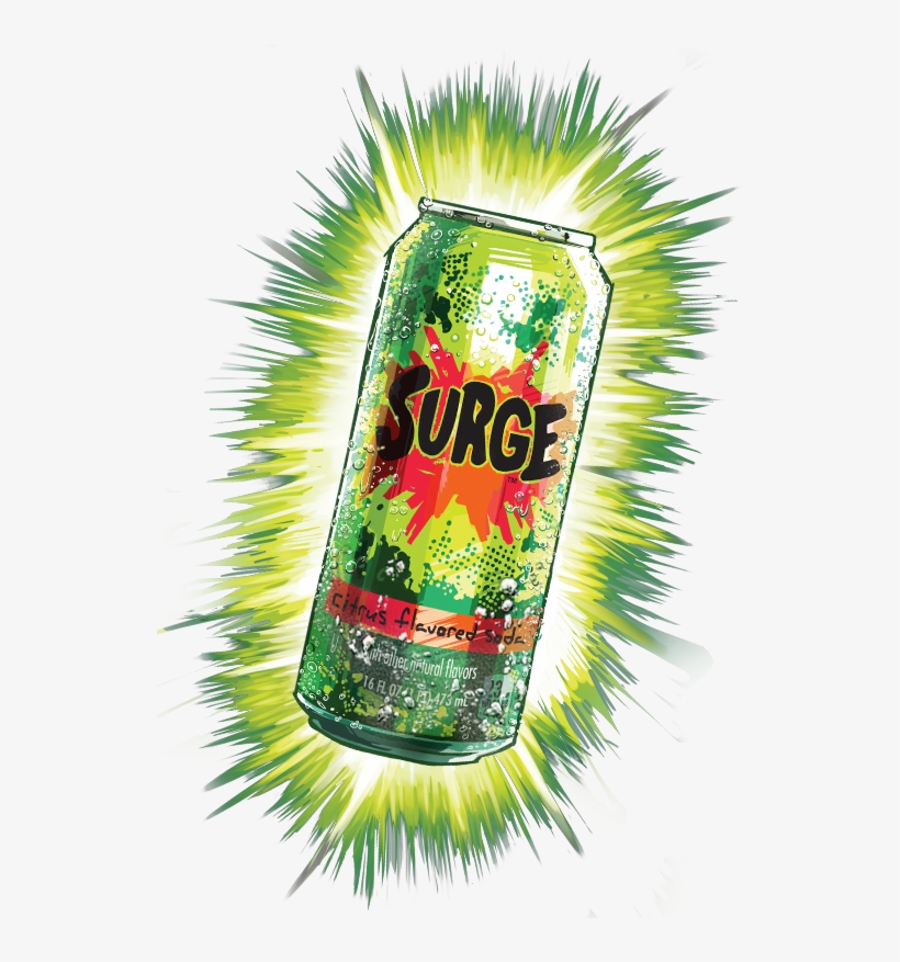 The Legendary Surge Soda Is Back - Surge Soda Transparent PNG - 534x797 ...