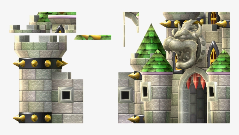 Castle Sprite Png - Bowser Castle Nsmbw Transparent PNG - 800x600 ...