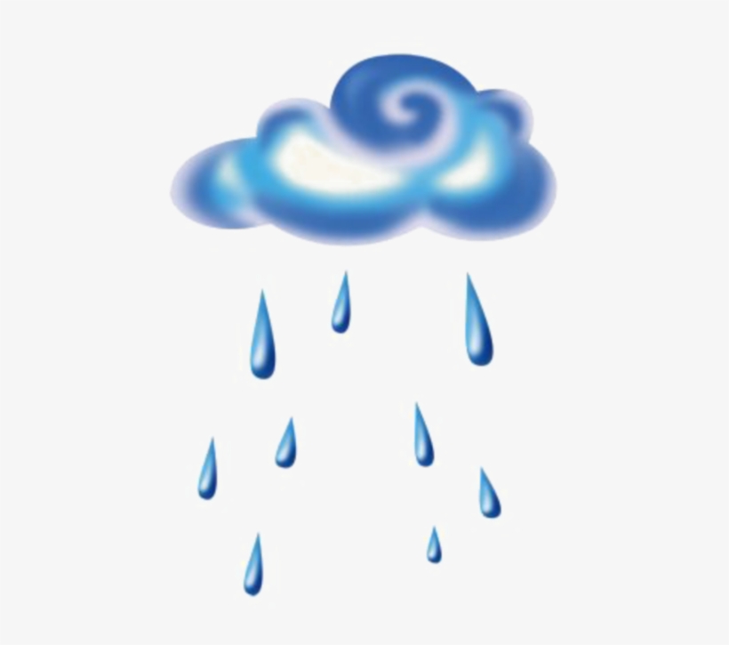 Nube Sticker - Rain Watercolor Png Transparent PNG - 1024x1024 - Free ...