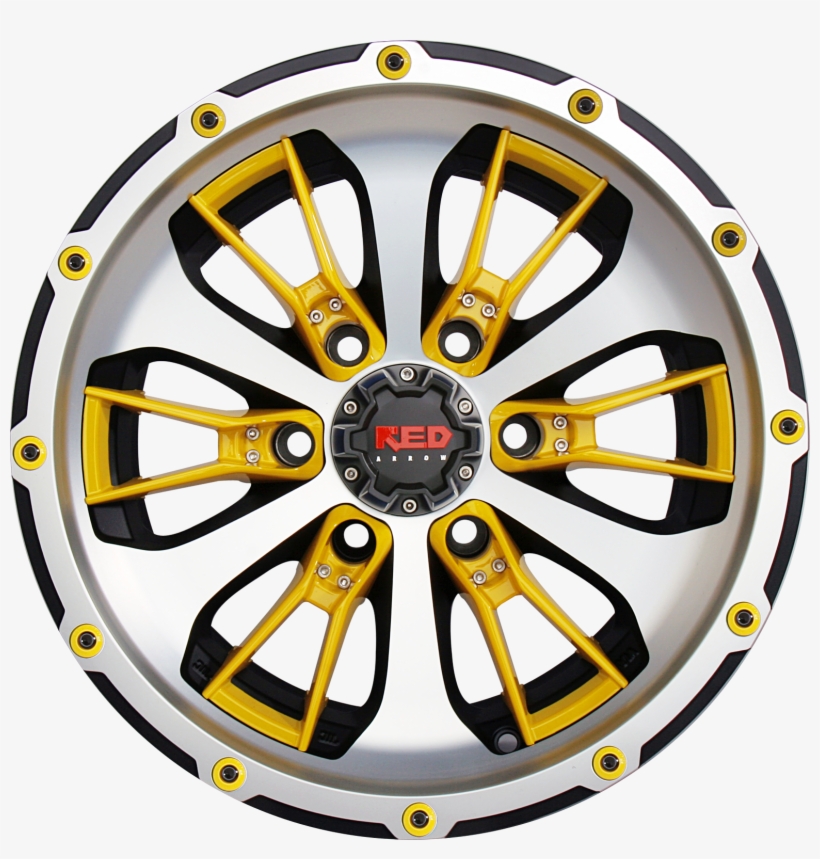 Customize This Wheel - 16 In Black And Yellow Rims Transparent PNG ...