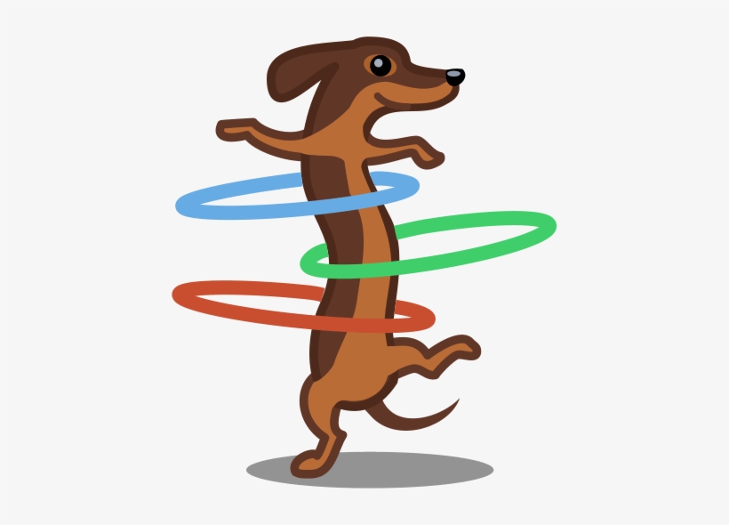 Hula Hoop - Sausage Dog Animation Transparent PNG - 618x618 - Free ...
