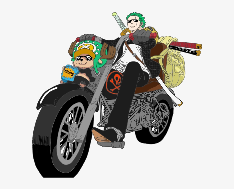 Zoro El Motociclista One Piece - Chopper Transparent PNG - 677x744 ...