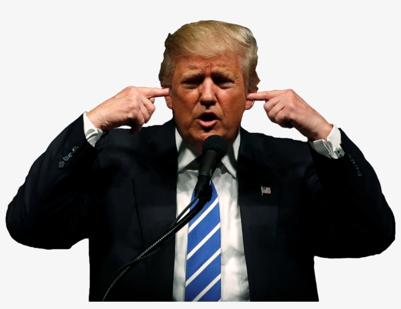 Trump Plugging His Ears - Person Plugging Their Ears Transparent PNG ...
