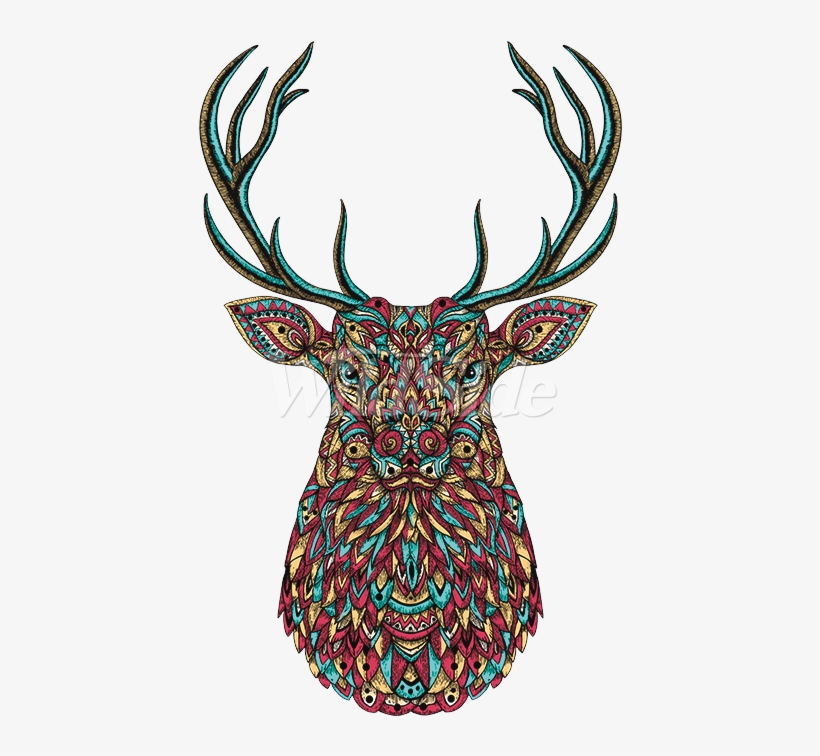 Stylized Deer Head - Reindeer Transparent PNG - 675x675 - Free Download ...