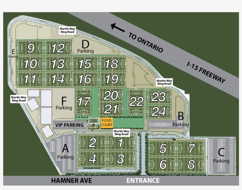 Click Here For Field Layout Map - Silverlakes Sports Complex Map ...