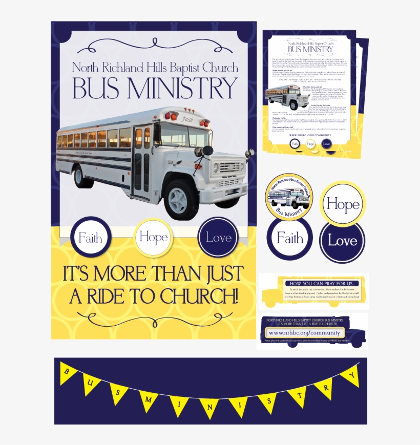 Celebration Campaign Designed For A Church Bus - Church Bus Flyer ...