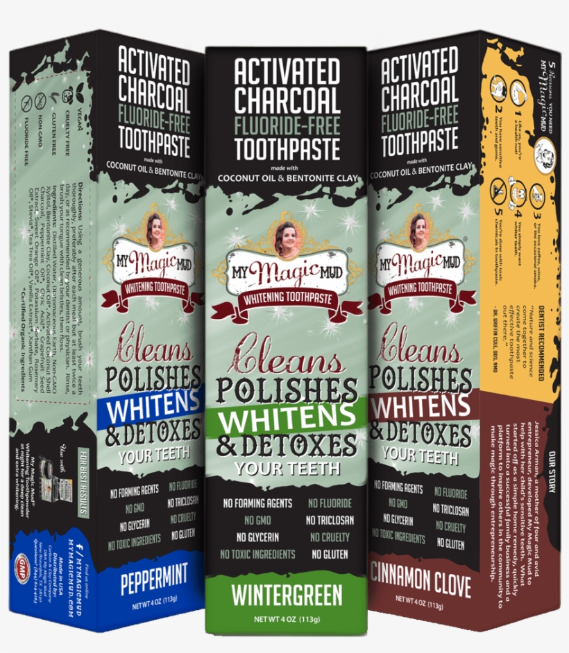 My Magic Mud Charcoal Whitening Toothpastes Two Farm - My Magic Mud ...