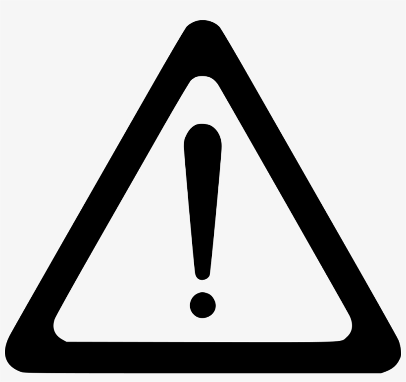 Png File Svg - Black And White Warning Triangle Transparent PNG ...