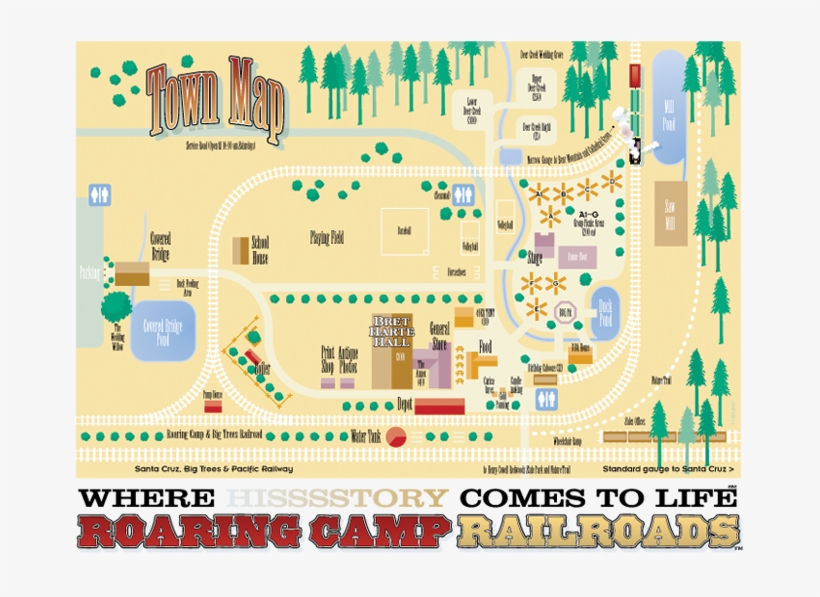 Town-map - Roaring Camp Town Map Transparent PNG - 670x517 - Free ...