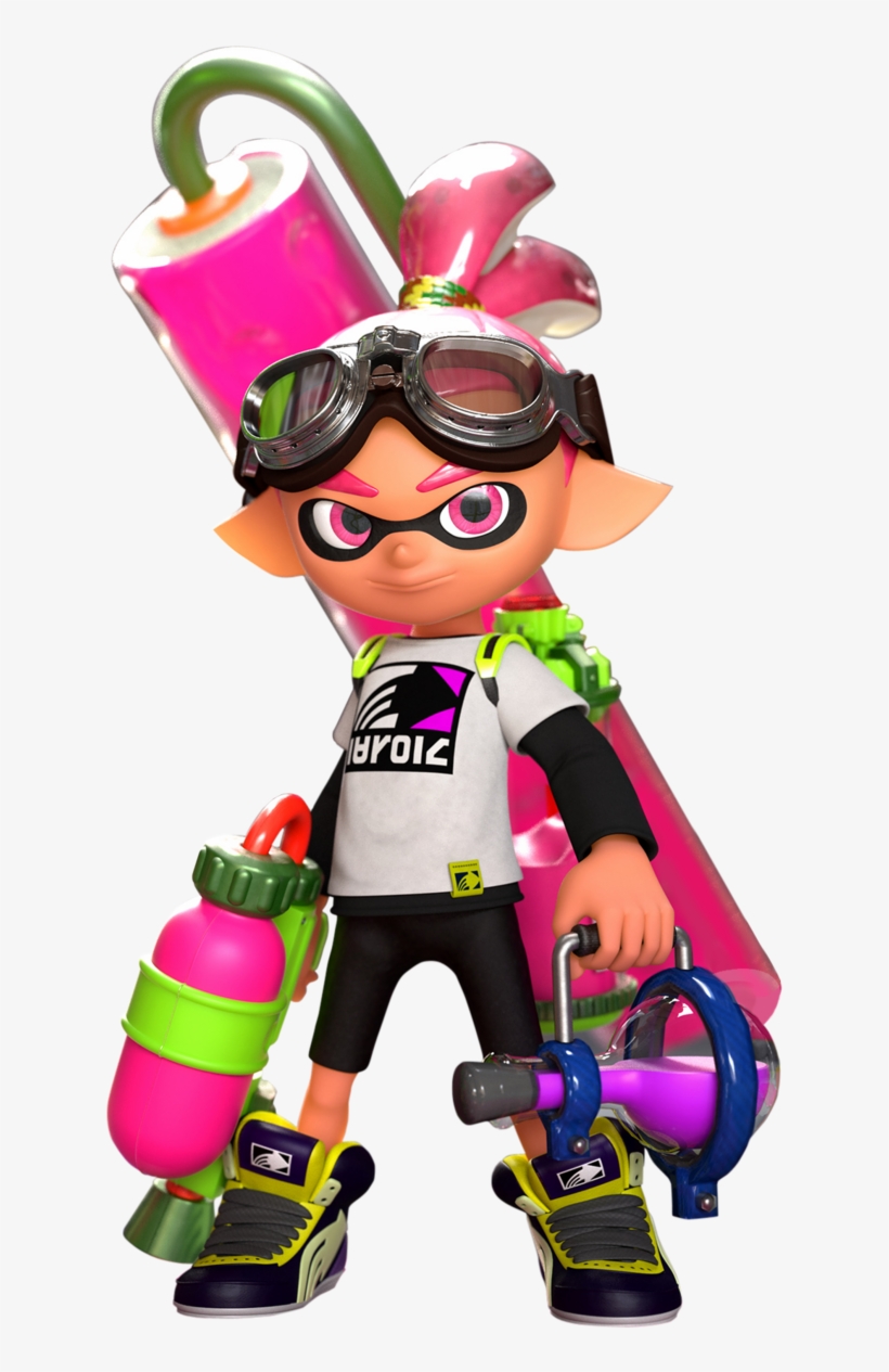 Inkling Boy Inkling Boy - Splatoon Pink Inkling Boy Transparent PNG - 728x1275 - Free Download ...
