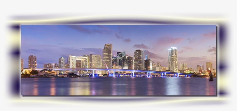 Miami Skyline Pink Transparent PNG - 1240x524 - Free Download on NicePNG