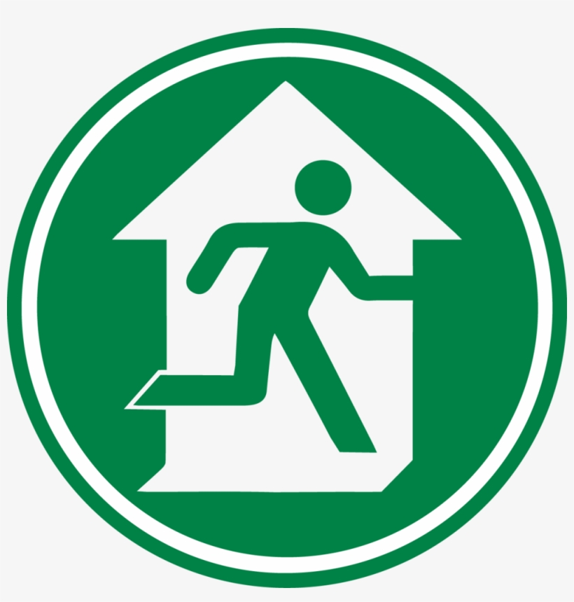 Exit Running Man Sign Transparent PNG - 999x1000 - Free Download on NicePNG