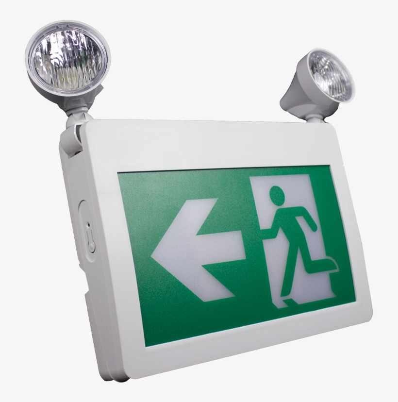 Premise Led Self Powered Combination Running Man Exit - Traffic Sign ...