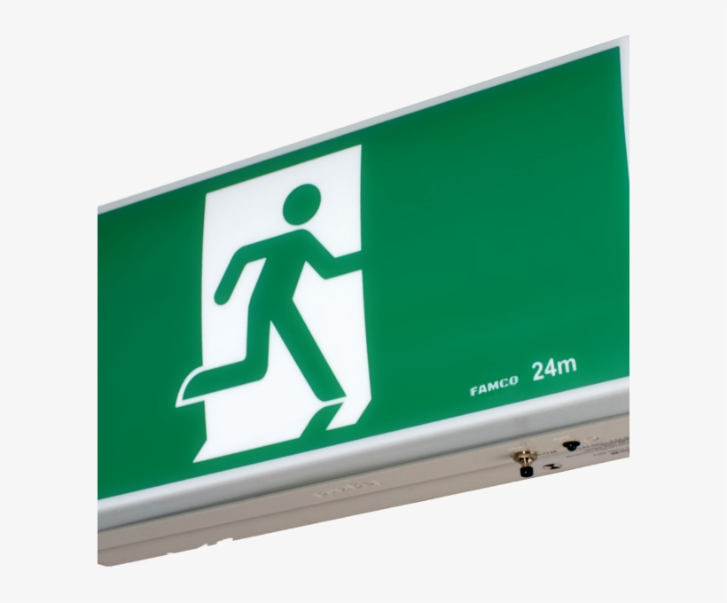 Lawell Standard Led Exit Light - Surface Mount Exit Lights Transparent ...