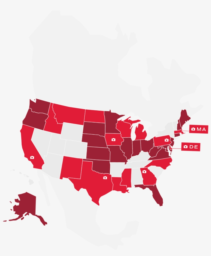 Unites States Map Indicates States We've Paved - 2016 Democratic ...