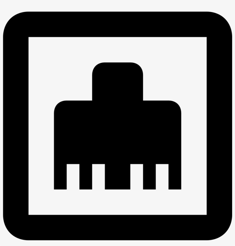 Wired Network Icon - Rj45 Symbol Transparent PNG - 1600x1600 - Free ...
