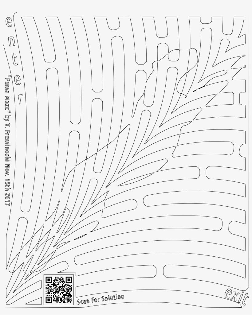 This Free Icons Png Design Of Leaping Puma Coloring Transparent PNG ...