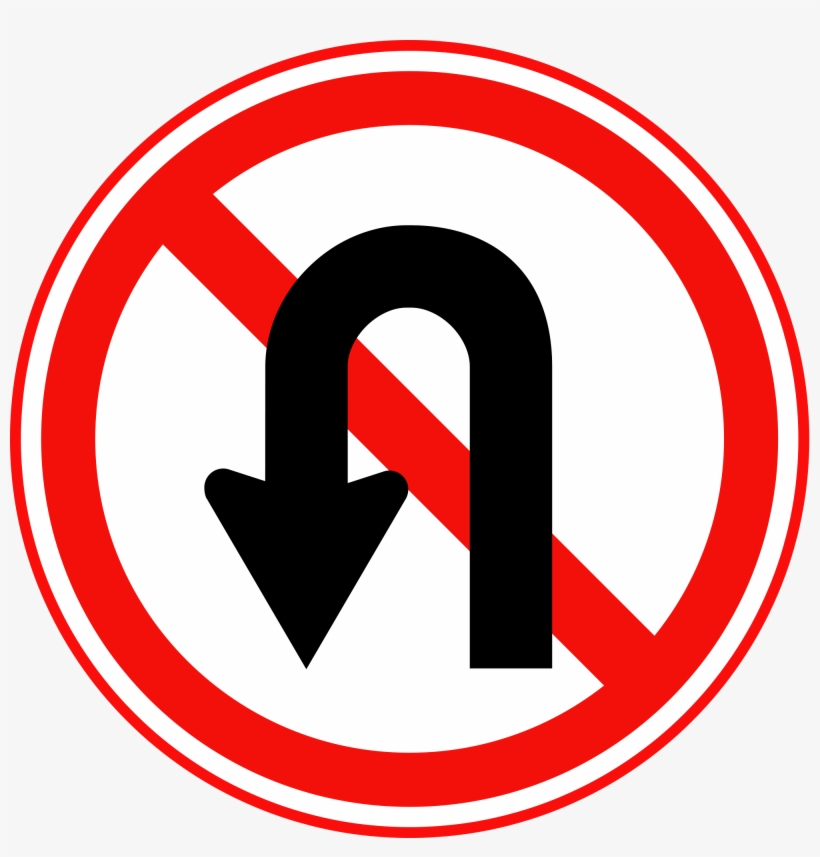 Open - No U Turn Traffic Sign Transparent PNG - 2000x1995 - Free Download on NicePNG